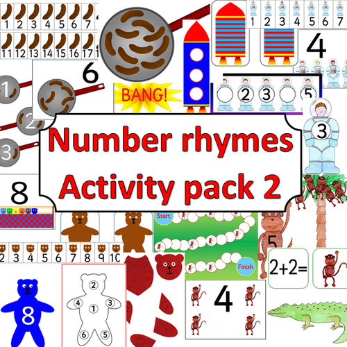Number Rhyme activity pack 2- four popular counting rhymes- sausages ...