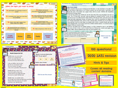 SATS Reading Revision | Teaching Resources