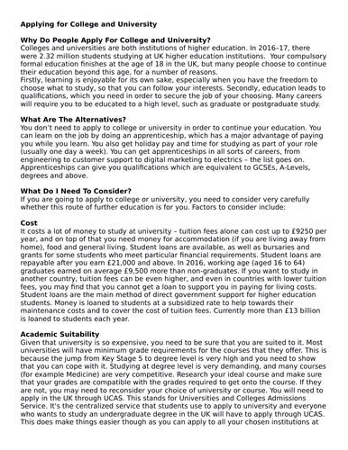 Careers Post 16 Options | Teaching Resources