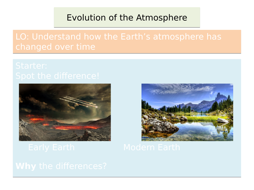 New AQA GCSE Chemistry - Evolution of the Atmosphere | Teaching Resources
