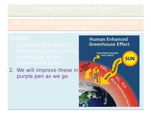 New AQA GCSE Chemistry - Global Warming and Climate Change | Teaching ...