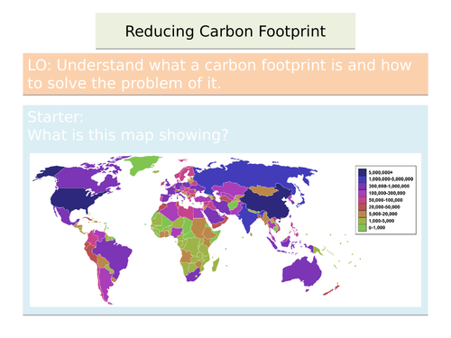 New AQA GCSE Chemistry - Carbon Footprint | Teaching Resources