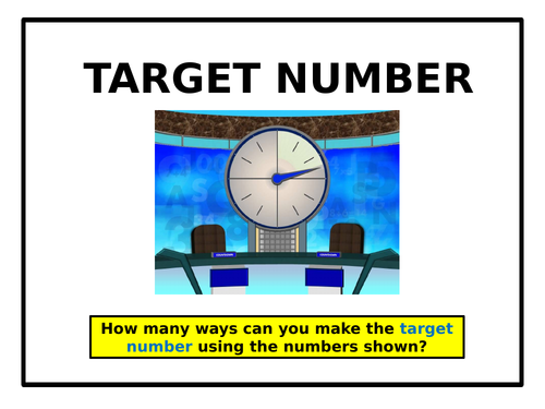 Target Number (with Countdown Music) | Teaching Resources
