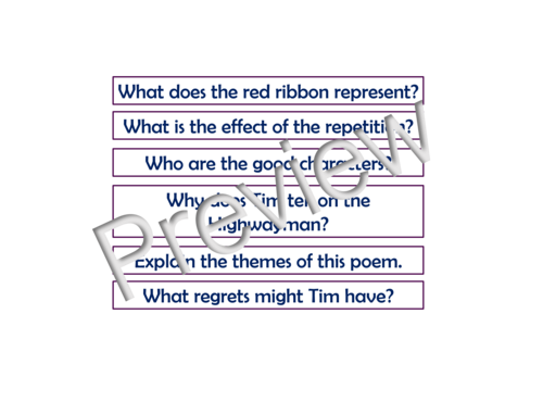 The Highwayman Display KS2 | Teaching Resources