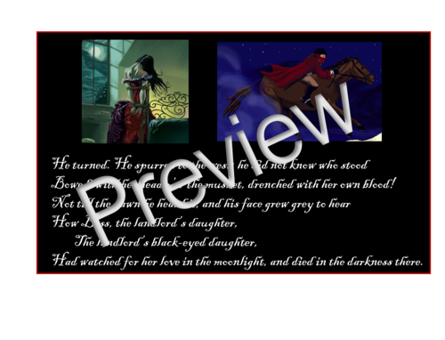 The Highwayman Display KS2 | Teaching Resources