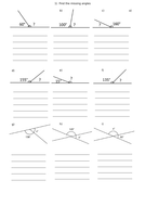 Angles on a straight line - Mastery Lesson | Teaching Resources