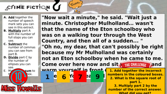 Inference using The Landlady Extract | Teaching Resources