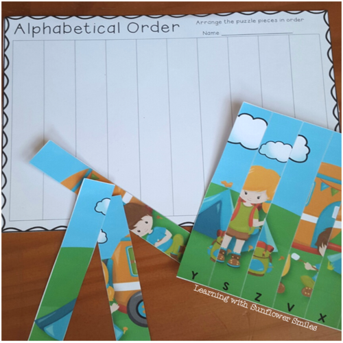 Alphabetical Order Puzzles | Teaching Resources