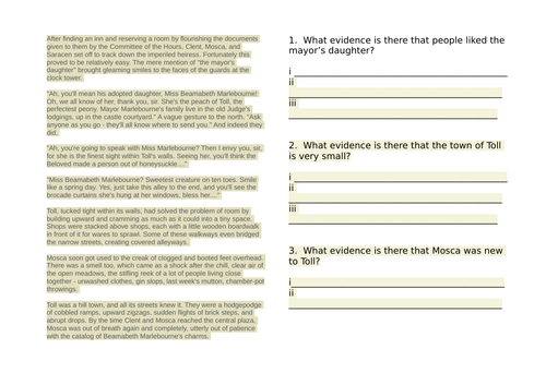 Year 6 daily reading revision (Set 1) | Teaching Resources