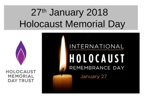 Assembly for Holocaust Memorial Day 27th January 2018 with tutor time ...