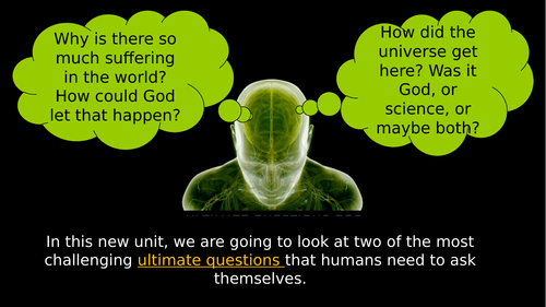 KS3 RE Ultimate Questions : Lesson 1 How did the universe get here ...