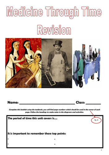 Medicine Through Time Revision Booklet | Teaching Resources