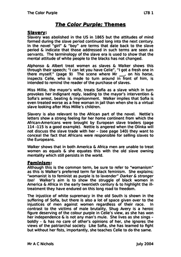 The Color Purple - here is pretty much everything you could ever want ...