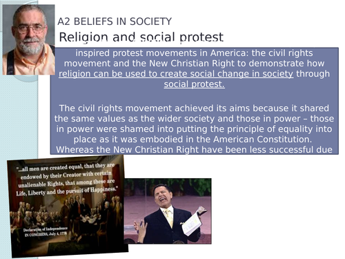 AQA Beliefs Religion as a force for Social Change | Teaching Resources
