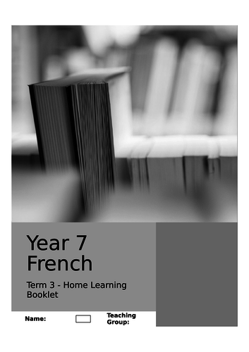 Year 7 French Resource Pack | Teaching Resources