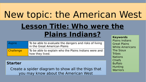 Edexcel: The American West - Who were the Native Americans | Teaching ...