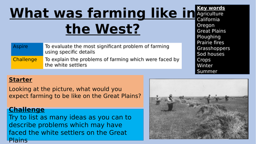 Edexcel: American West - Farming | Teaching Resources