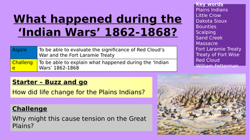 Edexcel: The American West - Conflict with the Plains Indians ...