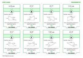 Trigonometry (Treasure Hunt) | Teaching Resources