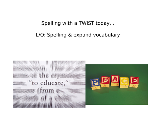 Spelling with a Twist! Really fun and independent way to do spellings ...