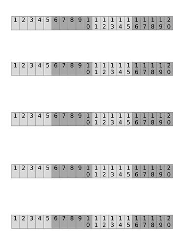 A3 Number path for printing | Teaching Resources