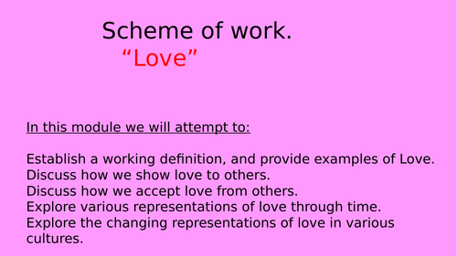 Love (English language) | Teaching Resources