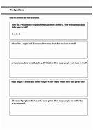 Addition word problems for Year 1 and Year 2 | Teaching Resources