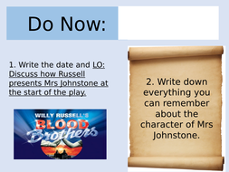 Blood Brothers Lesson on Mrs Johnstone/ Marilyn Monroe (AQA) | Teaching ...