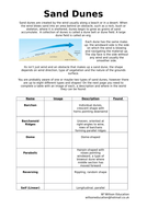 Sand Dunes | Teaching Resources