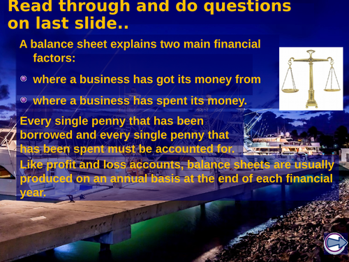 Very easy to use and teach Balance Sheets for BTEC, Tech Award & GCSE ...