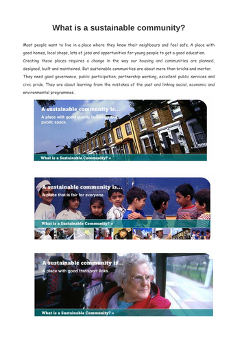 Theme 1: Lesson 8: Sustainable communities-BEDZED | Teaching Resources