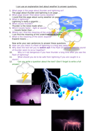 Thunder and Lightning Explanation Text Comprehension Activity ...