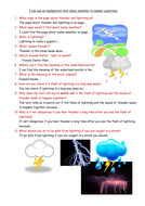 Thunder and Lightning Explanation Text Comprehension Activity ...