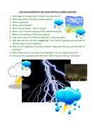 Thunder and Lightning Explanation Text Comprehension Activity ...