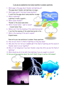 Thunder and Lightning Explanation Text Comprehension Activity ...