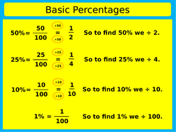Percentages KS2 Y6 Percentages of Amounts inc. Word Problems, Missing ...