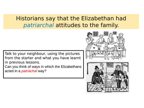 OCR B, SHP, The Elizabethans, Daily Lives, 3 lessons for GCSE ...