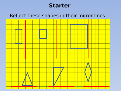 Translations of 2-D Shapes Full Lesson (Powerpoint and Worksheet ...