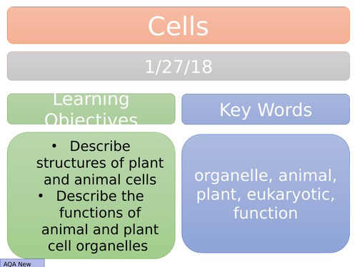 AQA B1 - Cell Biology - 12 Lessons | Teaching Resources