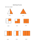 What fraction is shaded? Identifying fractions | Teaching Resources