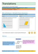 Transformations - Translations lesson (download, print and teach ...