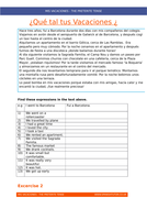 Mis Vacaciones - 11 Worksheets All Tenses | Teaching Resources