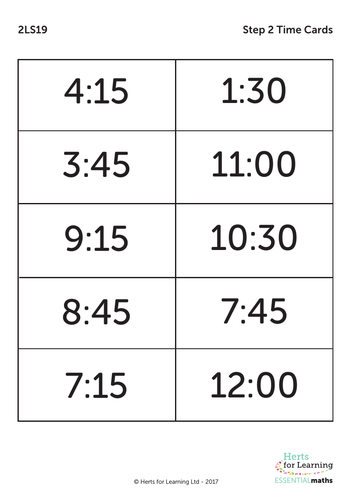 ESSENTIALmaths Year 2 maths plan: Telling the time | Teaching Resources