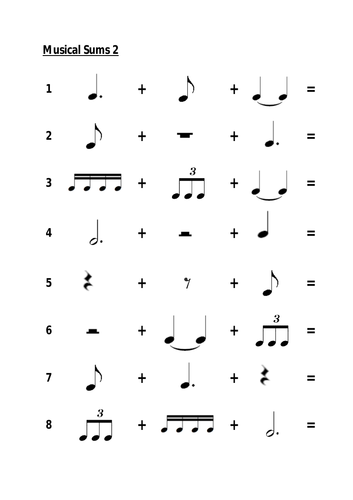 Note Values Resource Pack | Teaching Resources