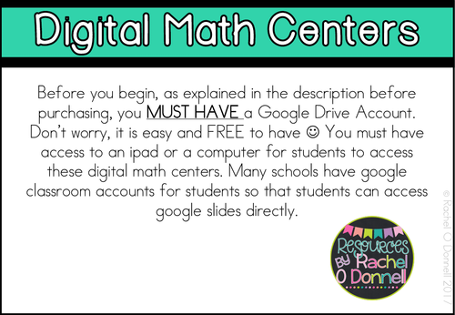 DIGITAL MATH SEPTEMBER for Google Slides ® | Teaching Resources