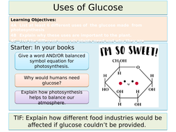 Uses of Glucose | Teaching Resources