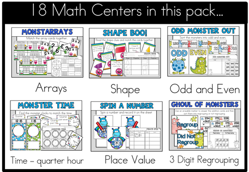 Monster Math Year 2 | Teaching Resources