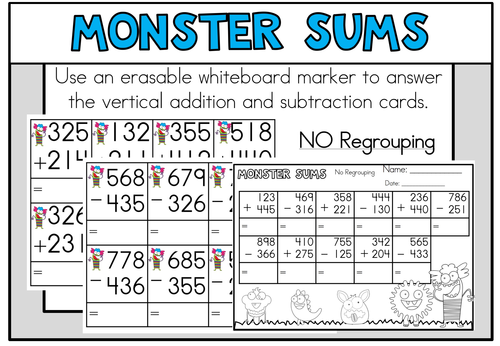 Monster Math Year 2 | Teaching Resources