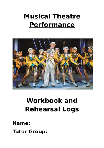 Musical Theatre Performance Workbook | Teaching Resources