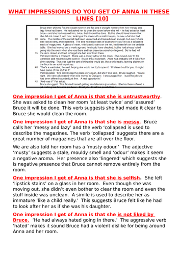 EDUQAS GCSE English Language Paper 1 - Model answers bundle | Teaching ...